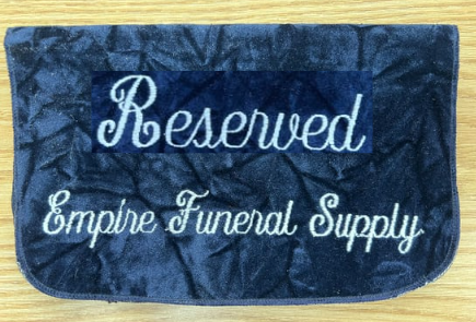 Reserve Sign - Velour – Empire Funeral Supply