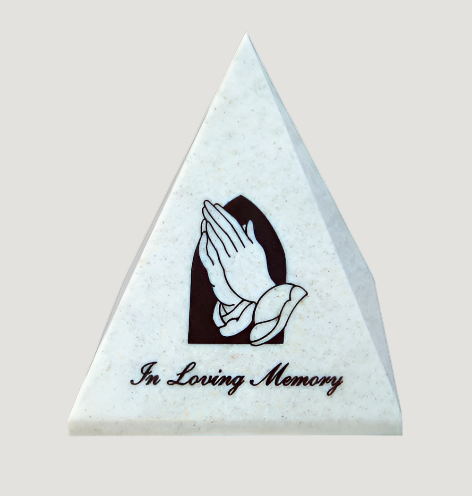 Cultured Marble Keepsake Pyramid – Empire Funeral Supply